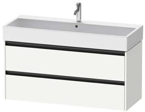 Duravit Ketho.2 - Umyvadlová skříňka 55x118x46 cm, 2 zásuvky, matná bílá K25279018180000