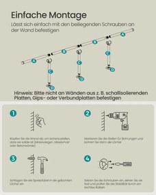 Nástěnný stojan na oblečení HSR104W01