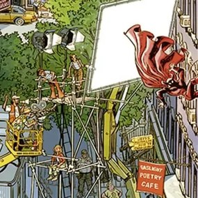 HEYE Puzzle Film o superhrdinech / 2000 dílků / 97 × 69 cm