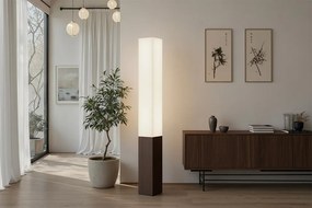 Moderní stojací lampa Totem Hnědá/Bílá 160cm