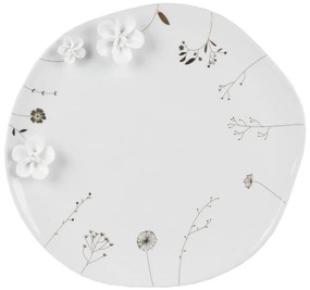 räder Porcelánový talíř Wildflower Meadow 28 cm, bílá barva, porcelán