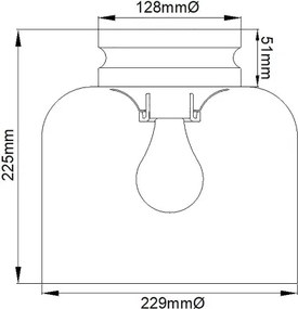Feiss FE-HOUNSLOW-F-PN - Stropní svítidlo HOUNSLOW 1xE27/60W/230V lesklý chrom