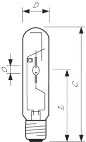 Výbojka Philips MASTER CITYWHITE CDO-TT PLUS 250W/830 E40 teplá bílá 3000K