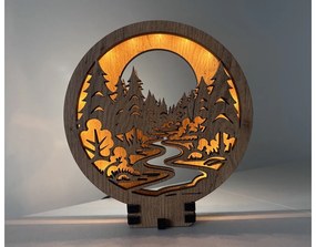 Li-Go "V lese" lampa 20x22cm provedení povrchu: dub světlý