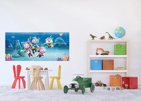 Dětská vliesová fototapeta na zed' Tlapková Patrola Podmořská Mise | 90 x 202 cm | DFTDNH5531