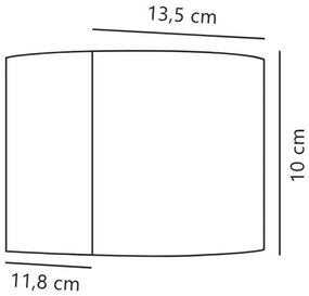 Nordlux - LED Venkovní nástěnné svítidlo MILDA LED/4,9W/230V IP44 antracit