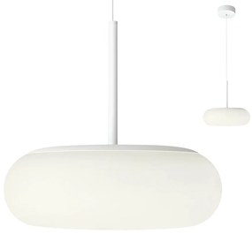 Redo 01-2233 závěsné LED svítidlo Ubis pískově bílé, 25W, 3000K, 4000K, 5000K, ø35cm