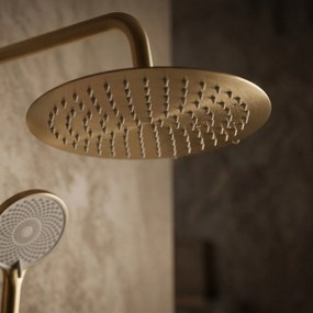 Rea Lungo, sprchová souprava s termostatickou baterií, zlatá matná, REA-P6730