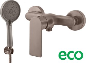 Sprchová baterie RAV SLEZÁK Nil se sprchovým setem 150 mm kartáčovaná metal grey NL181.5/1MGK