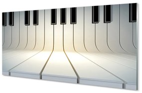 akrylový obraz klávesy piana 140x70 cm