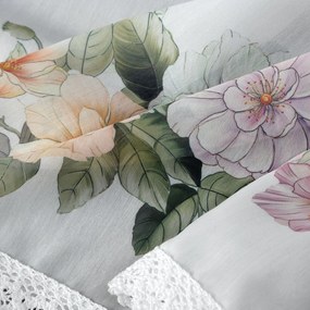 KRÁTKÁ ZÁCLONA NA PÁSCE FLOWERY 150X60 CM KVĚTY
