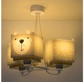 Dalber | Dalber 64577 - Dětský lustr LITTLE TEDDY 3xE27/60W/230V | PI426