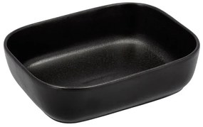 Holm Kameninová zapékacímísa 24x18,5x6,5cm Black