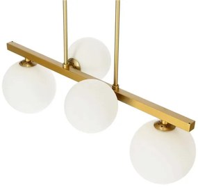 Mosazný závěsný lustr Kama pro žárovku 4x G9  - Candellux
