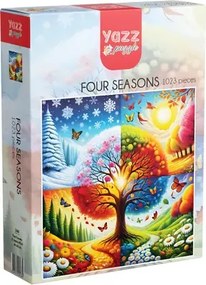 YAZZ Puzzle Čtyři roční období / 1023 dílků / 60 x 60 cm