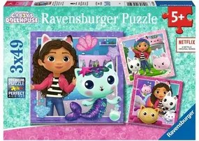 Ravensburger Gabby's Dollhouse - 3x49 dílků / od 5 let