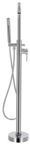 Volně stojící vanová baterie nerezová ocel 118,5 cm