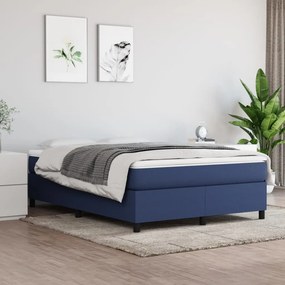Rám postele s boxspringem modrý 140 x 200 cm textil 3120868