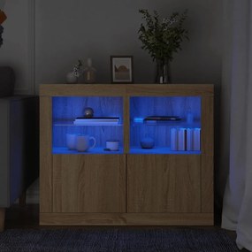 Odkládací Skříňky S Led Osvětlením 2 Ks Kompozit
