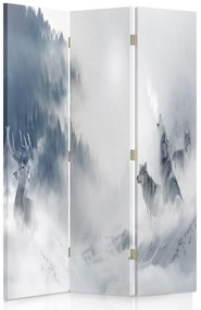 Gario Paraván Zvířata v zimě Rozměry: 110 x 170 cm, Provedení: Klasický paraván