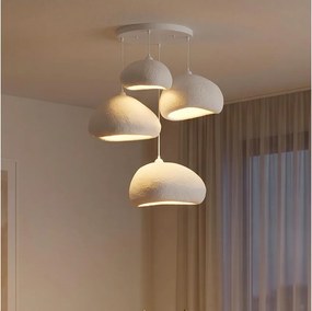 Brilagi - Lustr na lanku WABI SABI 4xE27/40W/230V pr. 95 cm bílá
