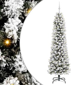 Umělý vánoční stromeček Bílá 210 cm PVC, kov a plast 3396120