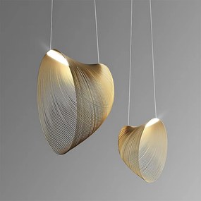 Toolight Závěsné dřevěné LED osvětlení D89 LHJ055-1CP