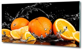Wallmuralia Fotoobraz na skle Pomeranče a voda 100x50