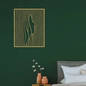 Moderní dřevěná dekorace na zeď - Silueta obličeje | SENTOP PR0474