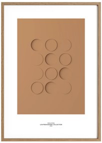 Idealform Poster no. 4 Shadow forms Barva: Terracotta, Velikost: 500x700 mm