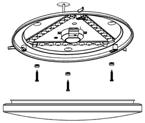 Eglo 97884 - LED Koupelnové stropní svítidlo FRANIA LED/17,3W/230V IP44