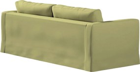 Potah na pohovku IKEA  Karlstad 3-místná, nerozkládací, dlouhý barva zelená látka lesklé, sametová