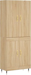 Skříň highboard dub sonoma 69,5 x 34 x 180 cm kompozitní dřevo 3195774