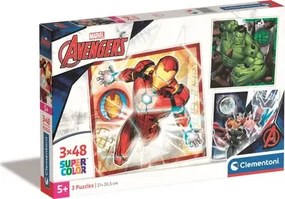 Clementoni PUZZLE Avengers / 3x48 dílků / od 5 let