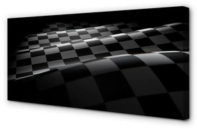 Obrazy na plátně checker vlajky 125x50 cm