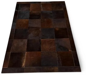 Kožený koberec Aros mahagon L L