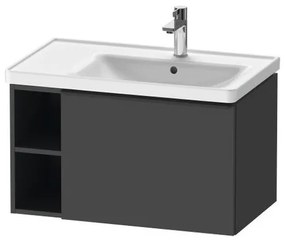 Duravit D-Neo Skříňka pod umyvadlo 78,4 cm, pravá, grafitová matná DE425704949