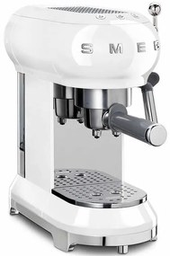 SMEG 50's Retro Style pákový kávovar bílý, ECF01WHEU