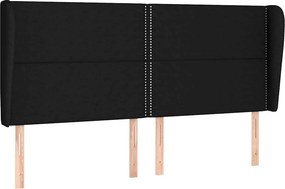 Box spring postel s matrací černá 200x200 cm textil 3127911