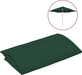 Náhradní potah na zahradní slunečník zelený 300 cm 313794