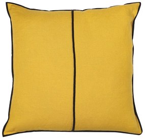 Dekorační polštář LINEN 65 x 65 cm, moutarde