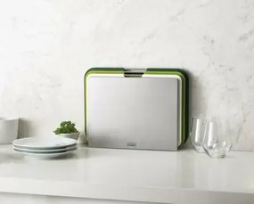 Joseph Joseph Nest Large zelená / sada 3ks prkýnek s pouzdrem / 35.5 x