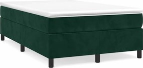 Rám postele s boxspringem tmavě zelená 120 x 200 cm samet 3121111