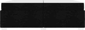 Rám postele s matrací Černá 200 x 200 cm textil 3399210