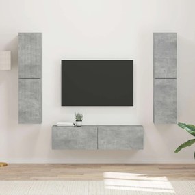 Sestava TV skříněk 6 ks Betonově šedá Kompozitní dřevo 3409126