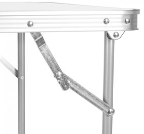 Campingový rozkládací stůl Tena 70x50 cm bílý