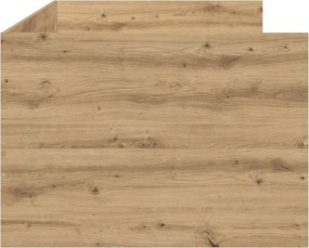 Daybed se zásuvkou Artisanový dub 90 x 190 cm Kompozitní dřevo 3333997