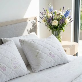 Polštář prošívaný antialergický 70 x 90 cm Lavender EMI 1+1 ZDARMA