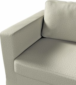 Potah na pohovku IKEA  Karlstad 3-místná, nerozkládací, dlouhý barva béžová látka pletený vzor