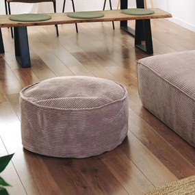 OnaDnes -20% Růžový manšestrový puf Kave Home Wilma 70 cm